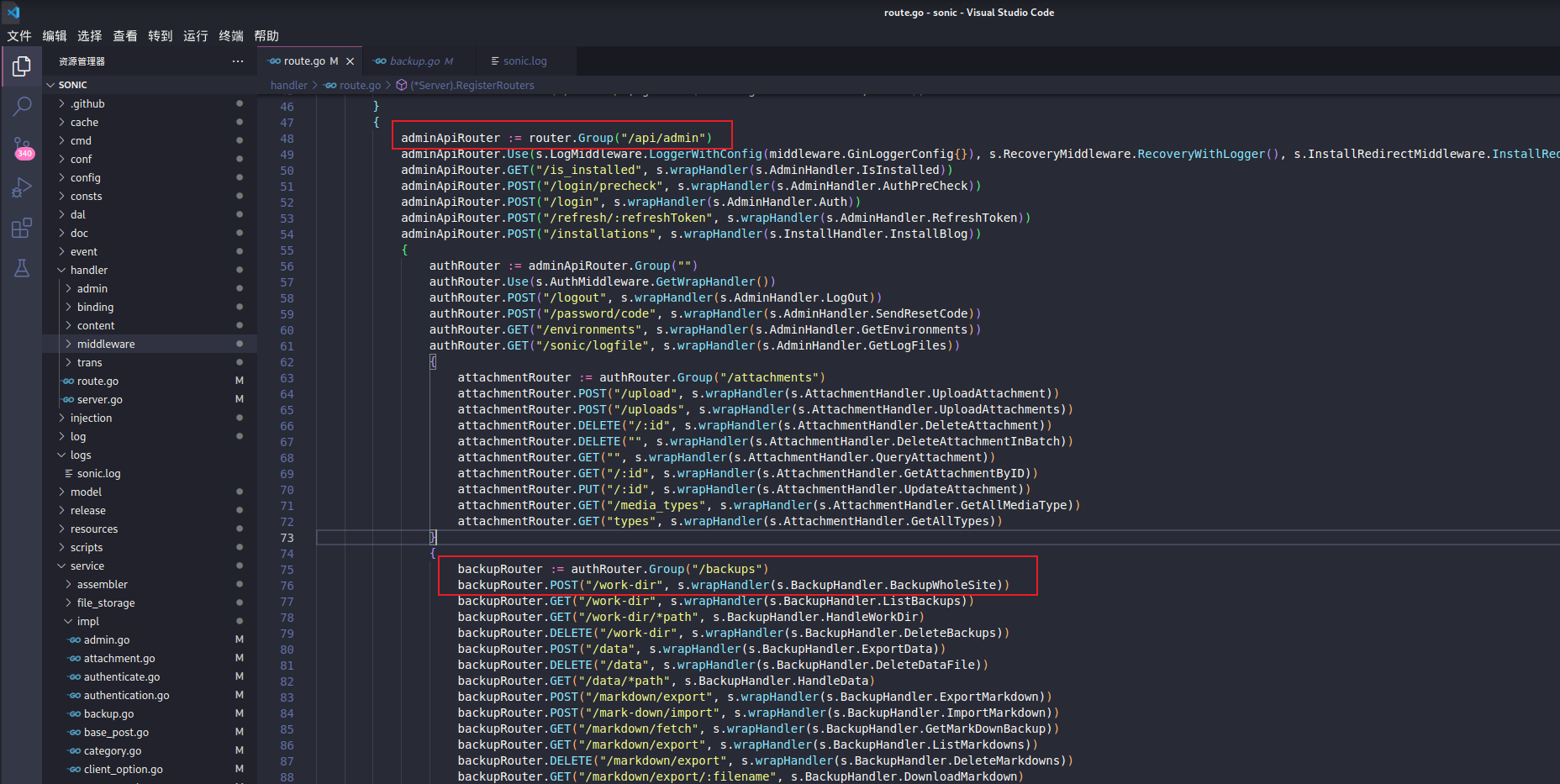 Go代码审计-Sonic